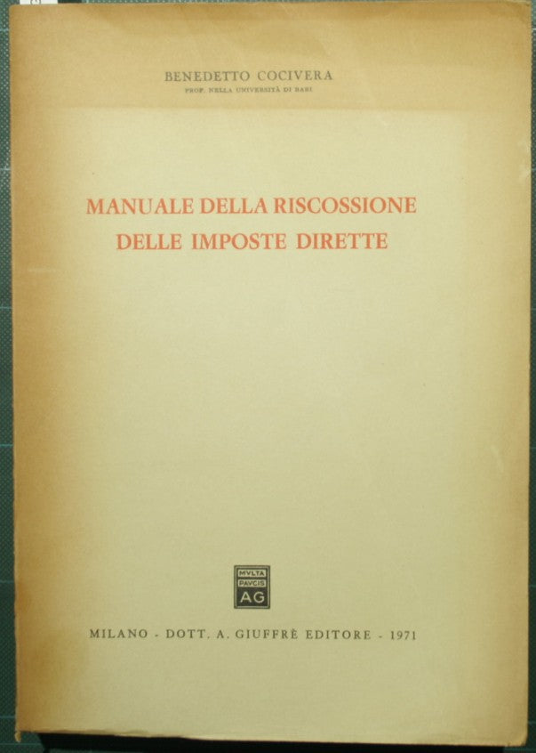 Manuale Della Riscossione Delle Imposte Dirette